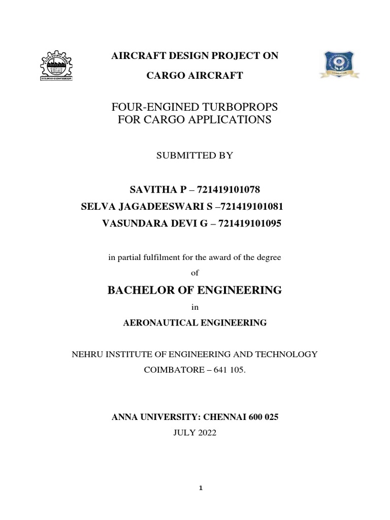 Adp Project Final Report | PDF | Airfoil | Jet Engine