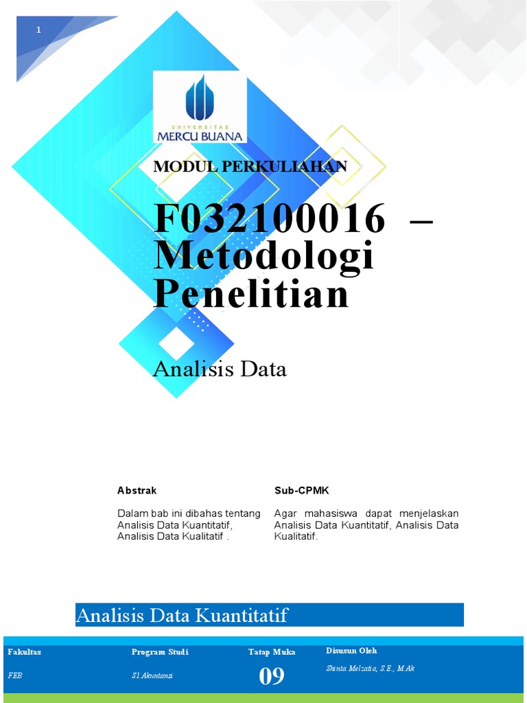 Modul Metodologi Penelitian (TM10) | PDF