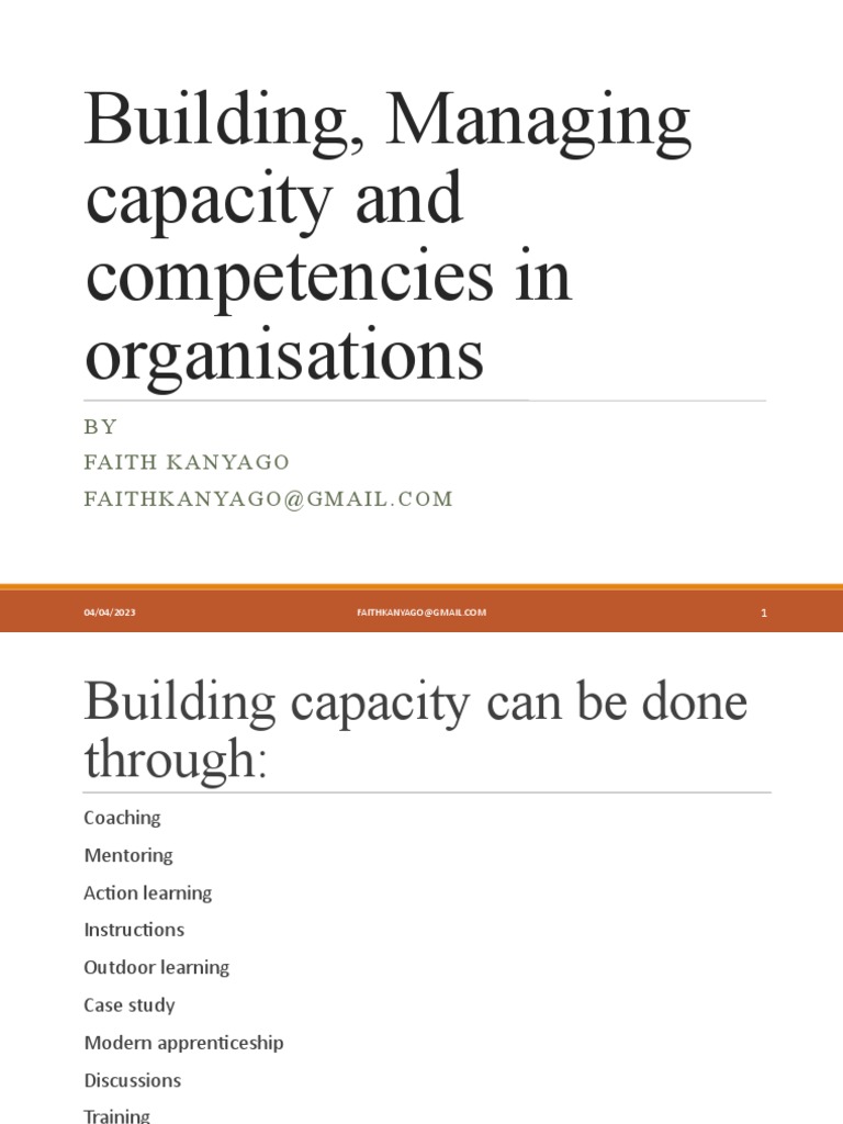Competency Building in Organizations | PDF | Competence (Human ...