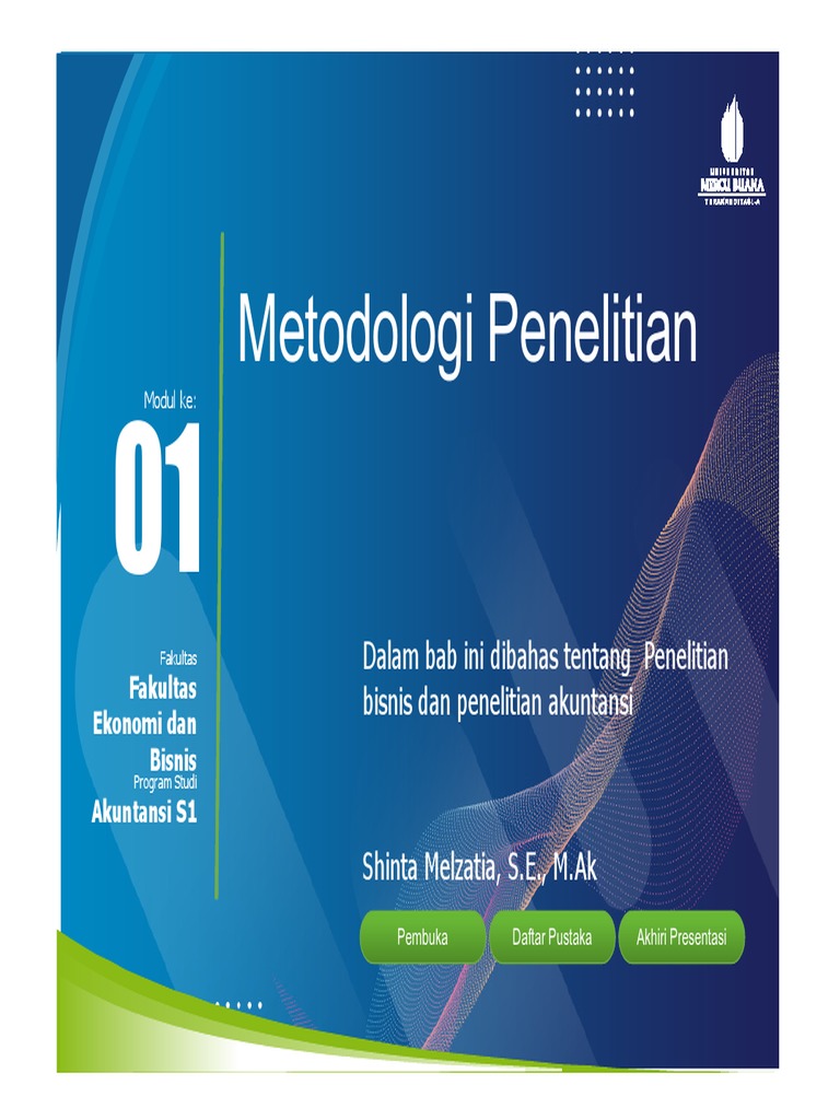Metodologi Penelitian (TM1) | PDF