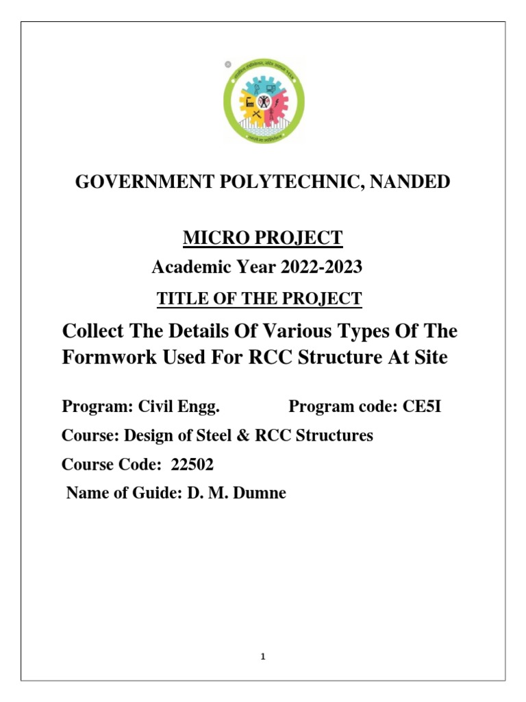 DSR Microproject | PDF | Plywood | Concrete