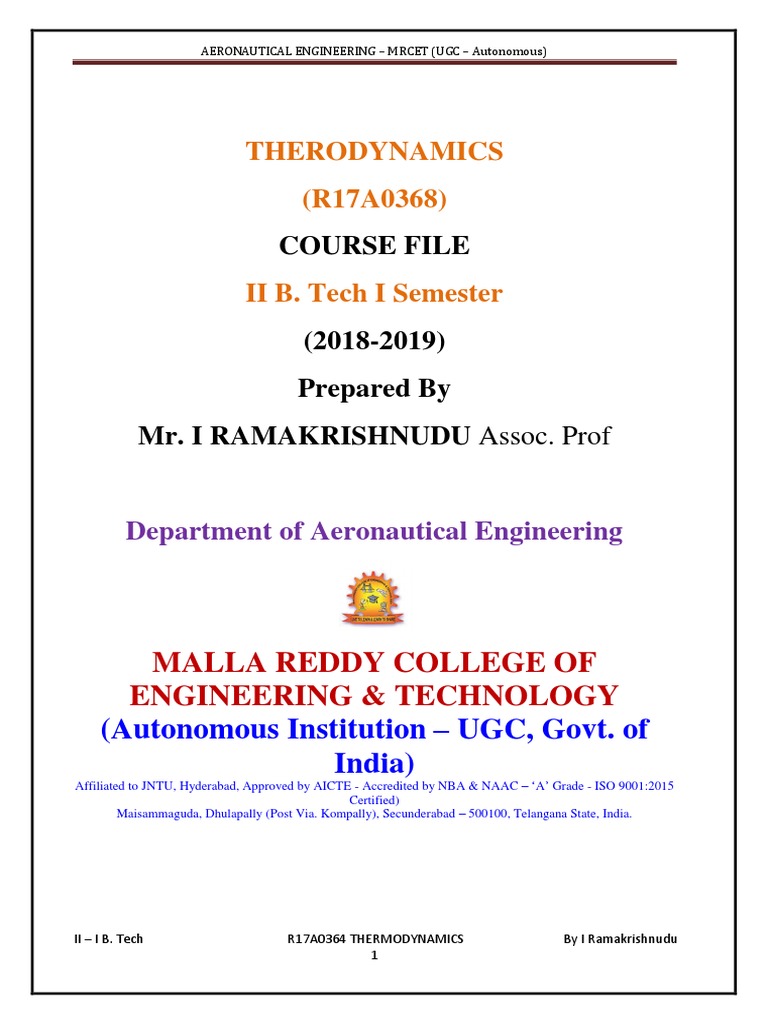 TD Notes | PDF | Heat | Entropy