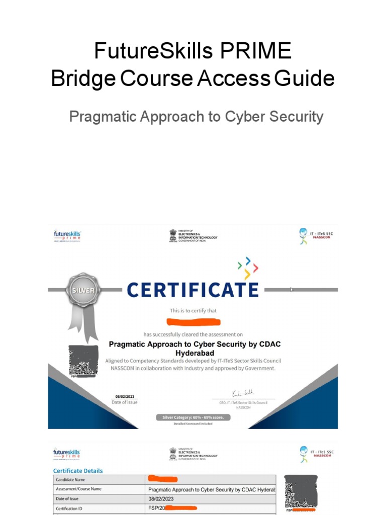 FutureSkills PRIME Bridge Course Access Guide - 4 | PDF
