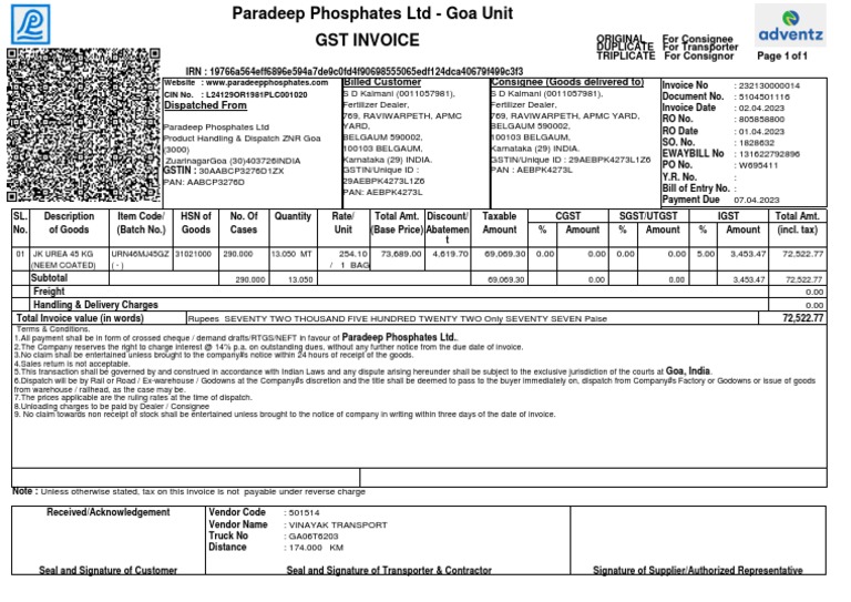 Invoice - 2023-04-02T135532.236 | PDF | Invoice | Taxes