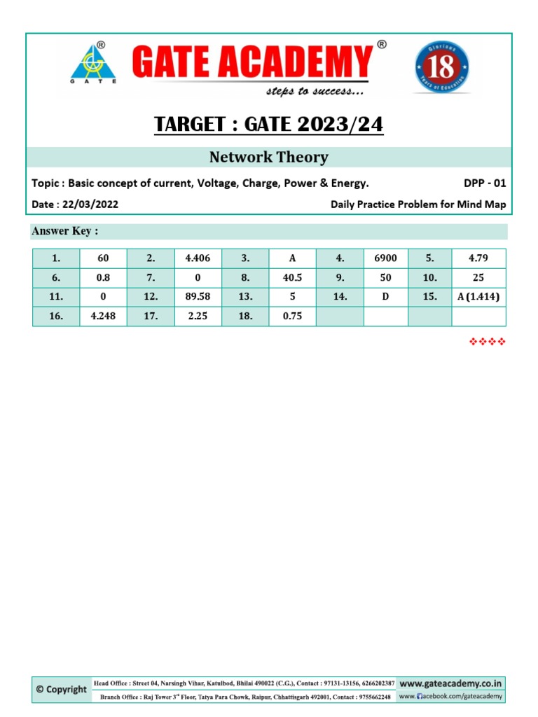 DPP-01 (Only Ans.) | PDF