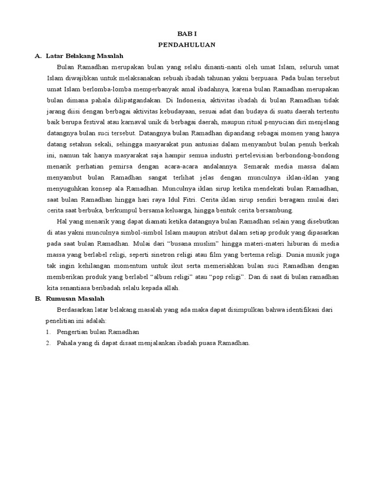 Makalah Ramadhan | PDF