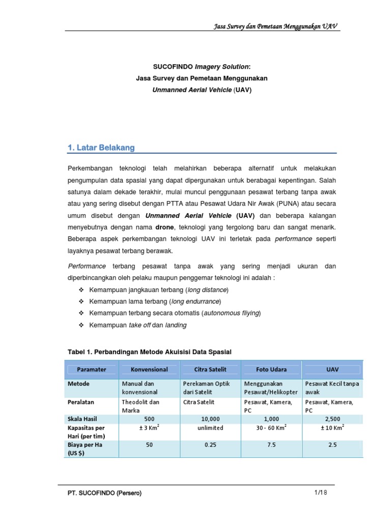 01 - Proposal Penawaran UAV | PDF