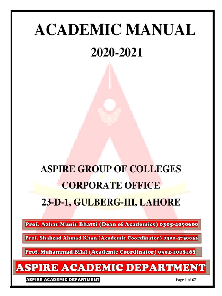 Academic Manual for College Staff | PDF | Euclidean Vector | Teachers