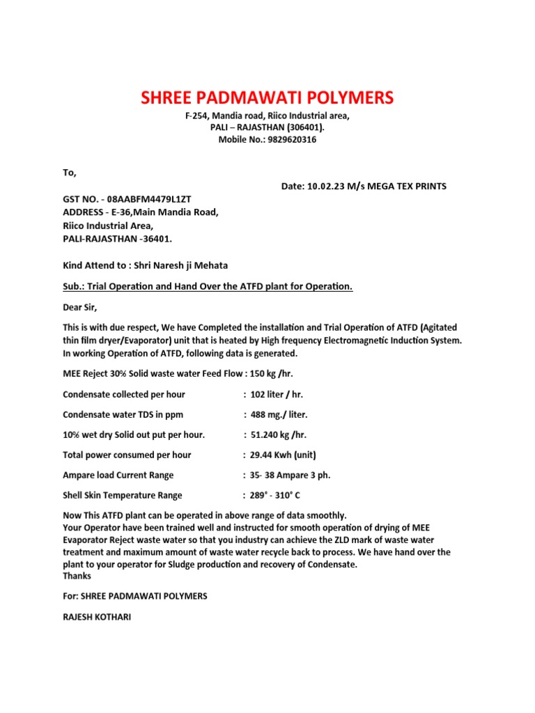 Atpd Operation | PDF