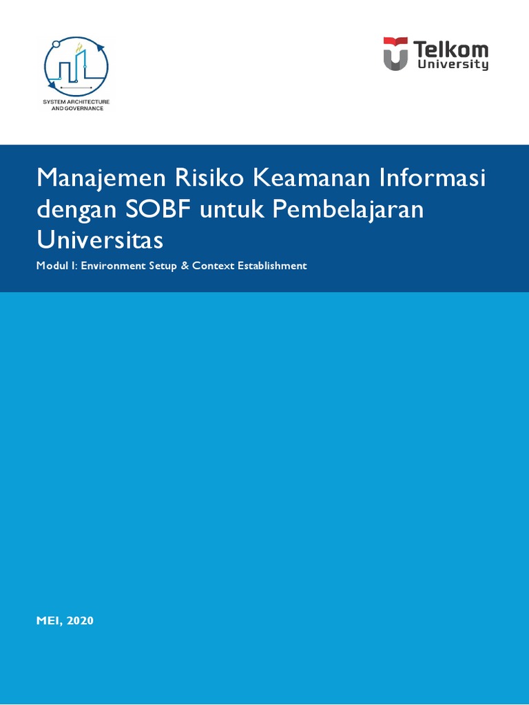 Manajemen Risiko Keamanan Informasi Dengan SOBF Modul 1 | PDF | Bisnis