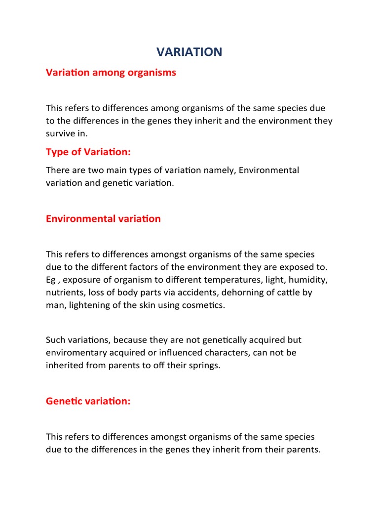 VARIATION | PDF