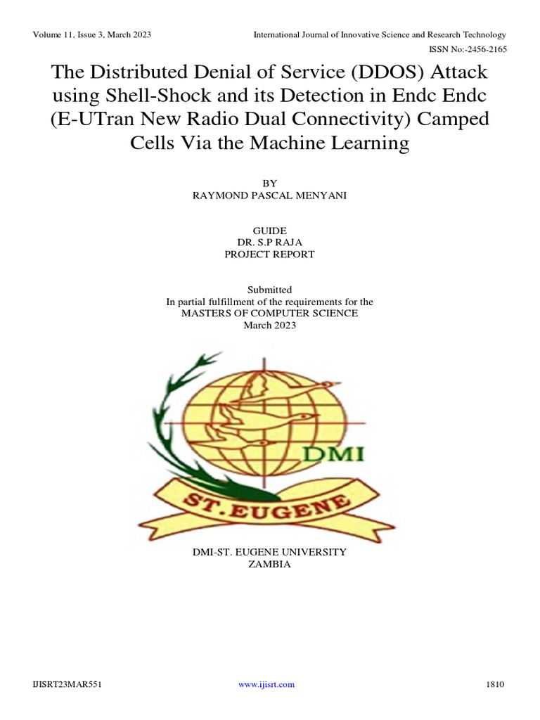 The Distributed Denial Of Service Ddos Attack Using Shell Shock And Its Detection In Endc Endc
