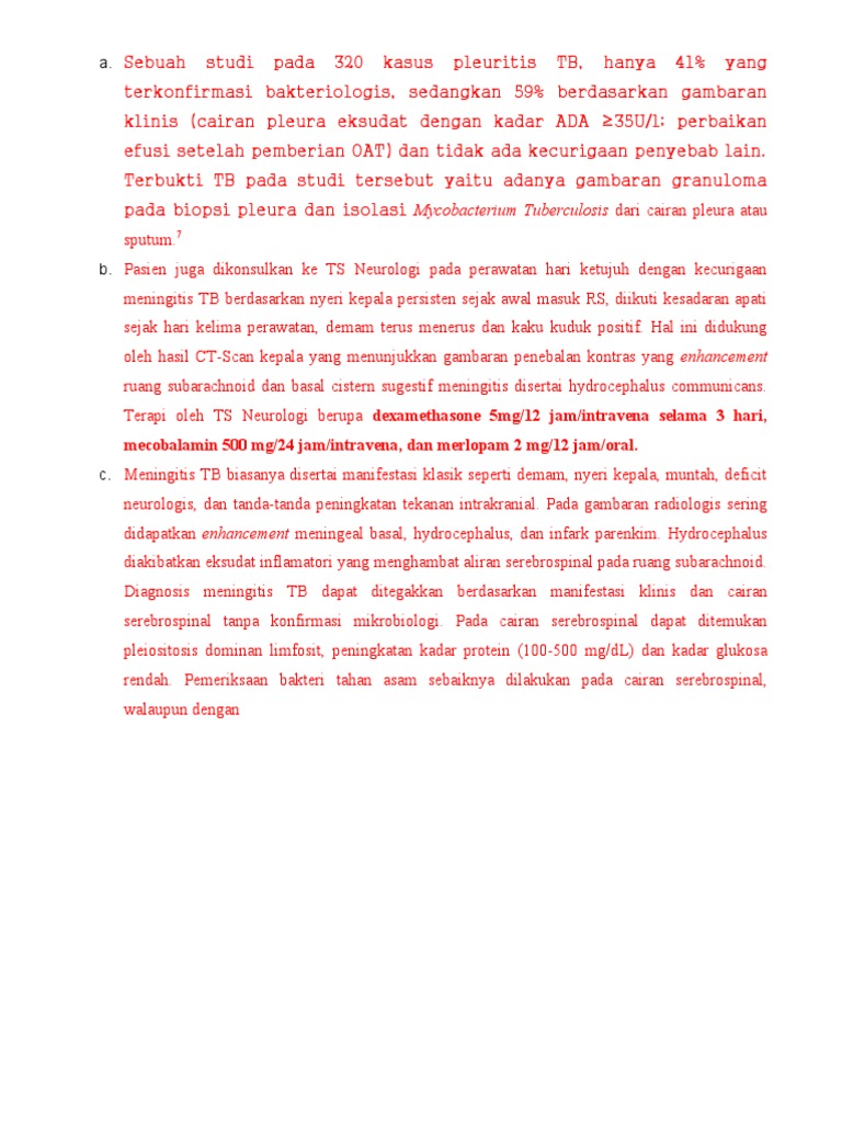 Mecobalamin 500 mg/24 Jam/intravena, Dan Merlopam 2 mg/12 Jam/oral ...