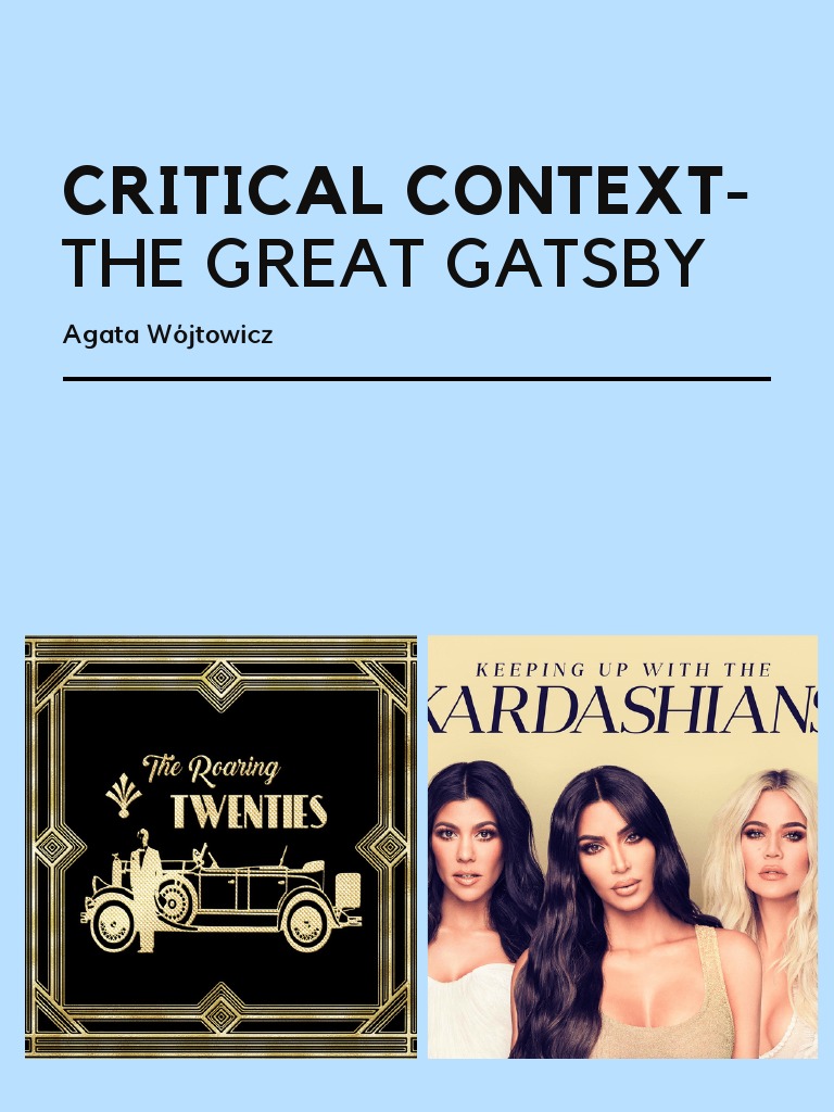 Critical Context The Great Gatbsy | PDF | The Great Gatsby | Marxism
