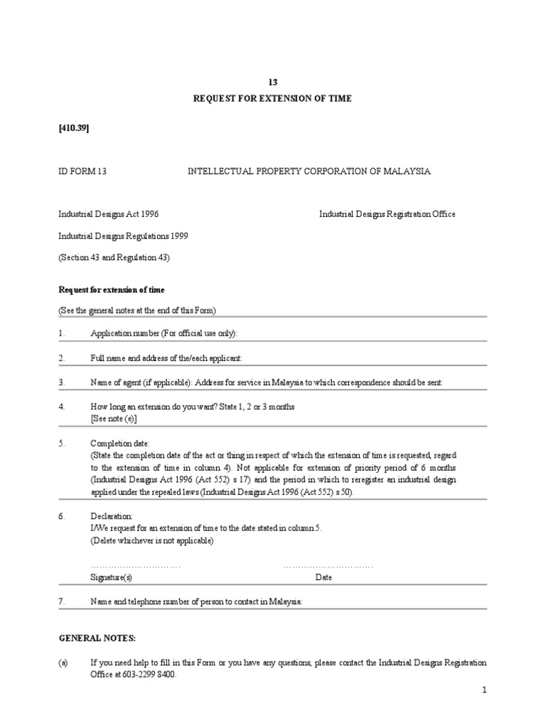 13 Request For Extension of Time | PDF | Government | Justice