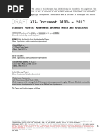 AIA Document B101-2017 (Sample) PDF | PDF | Construction Bidding ...