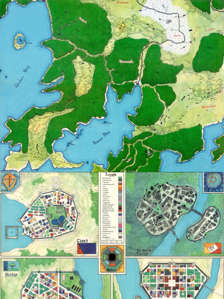 MERP 2500 - The Court of Ardor in Southern Middle-Earth (Maps)