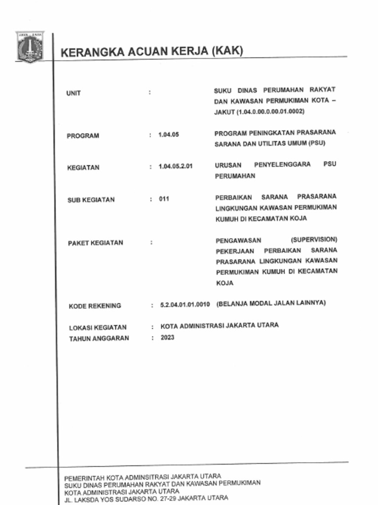 Kak Kec Koja-1 | PDF