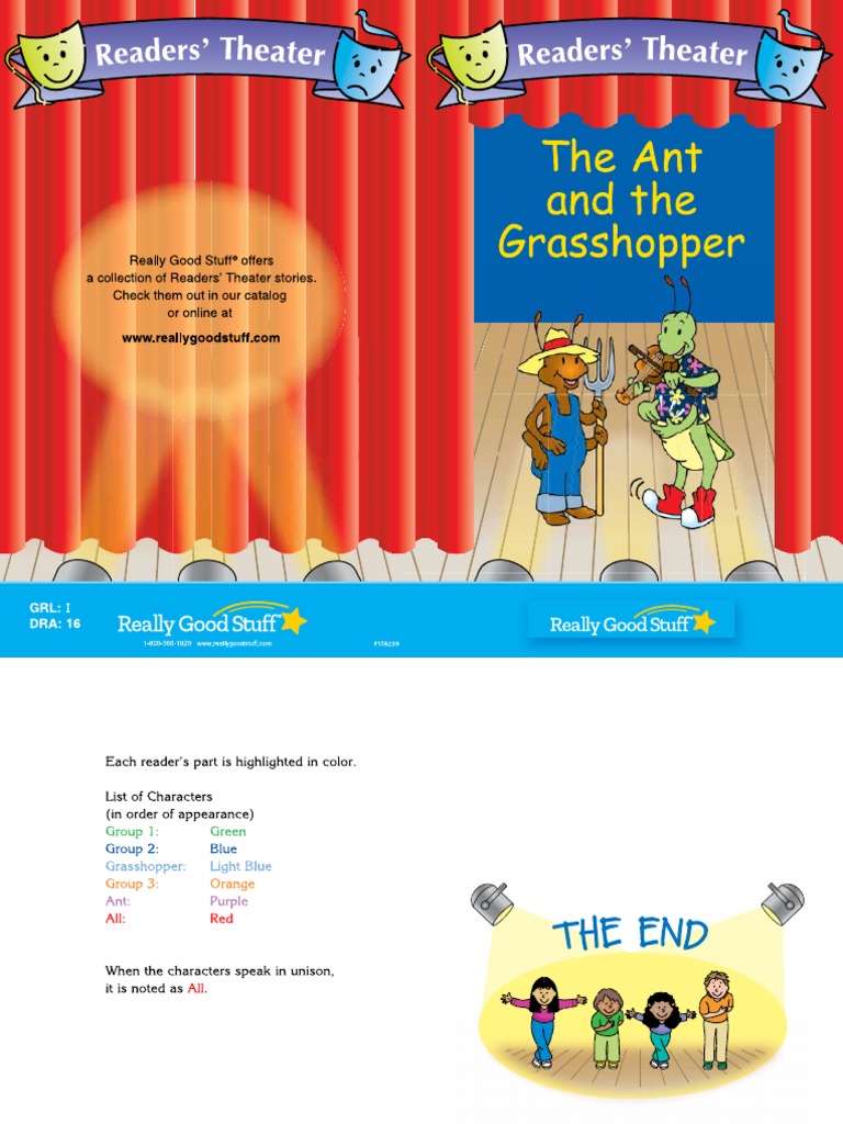 Ant and The Grasshopper Play Script | PDF
