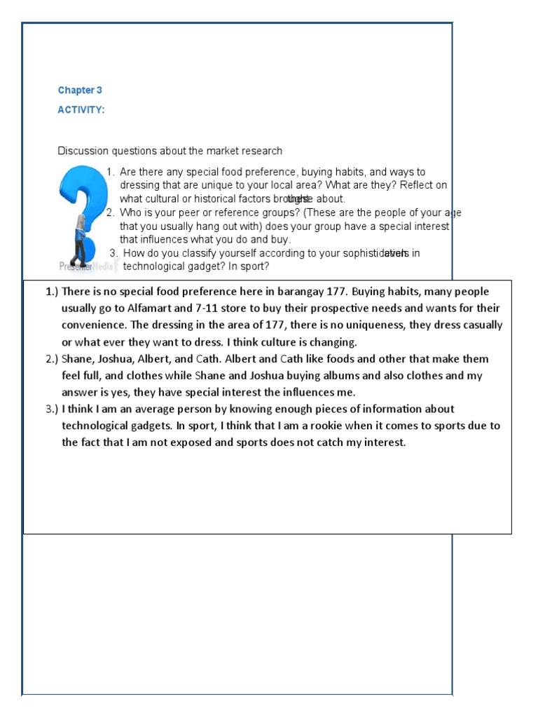 ACTIVITY Chapter 3-Finished | PDF