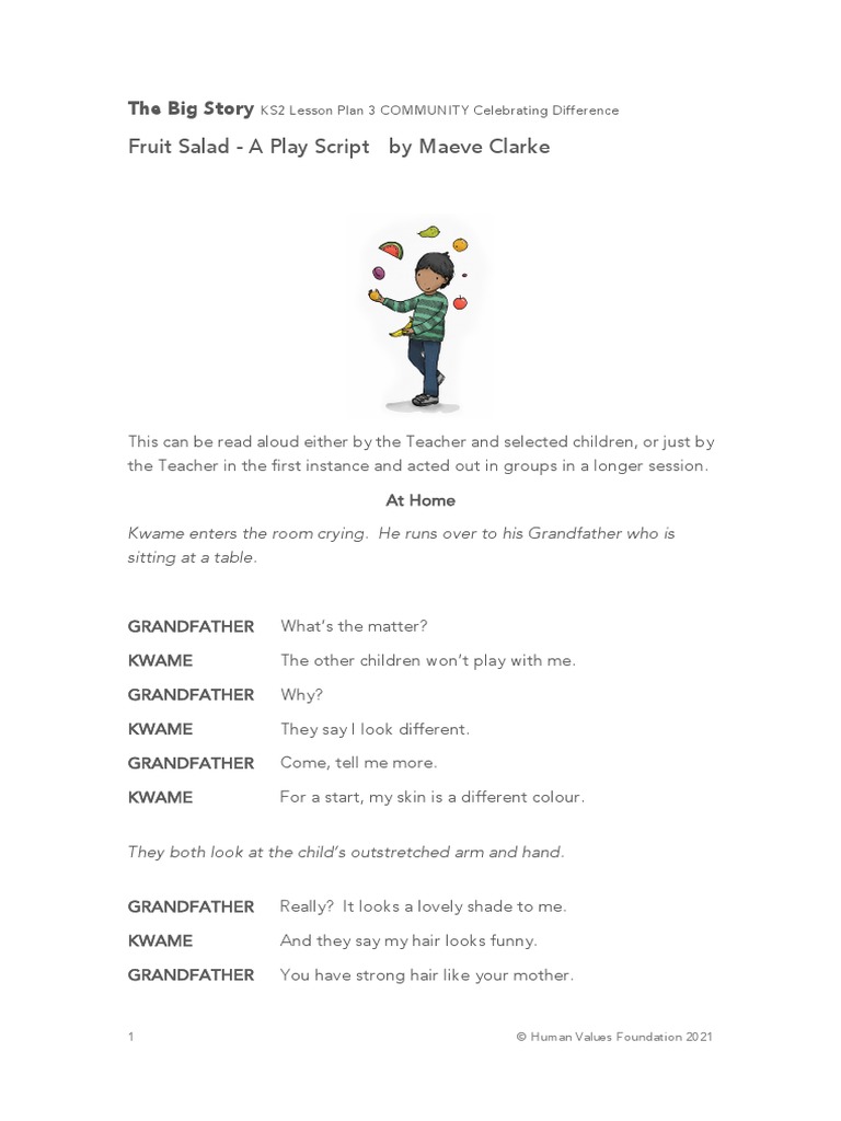 Fruit Salad Activity | PDF