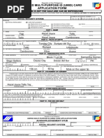 Application Form Unified Multi-Purpose Id (Umid) Card | PDF | Identity ...