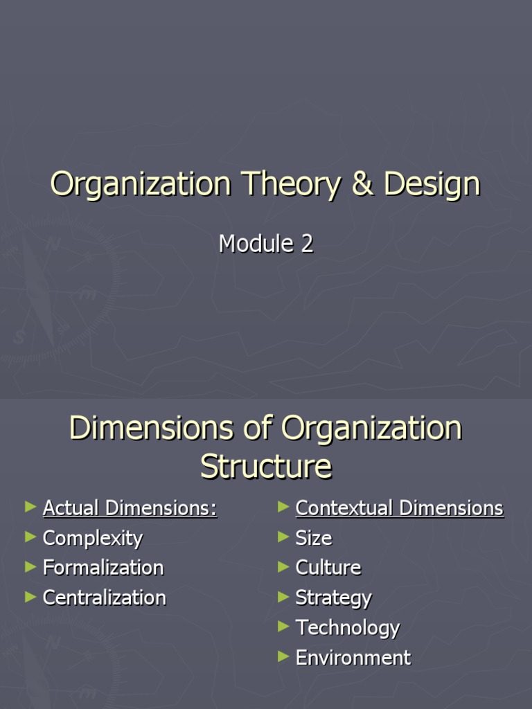 Dimensions of Organizational Structure | PDF | Employment | Derivative
