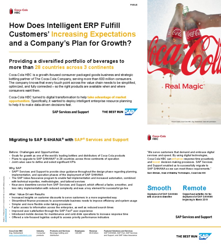 Coca-Cola HBC - How Does Intelligent ERP Fulfill Customers' Increasing ...