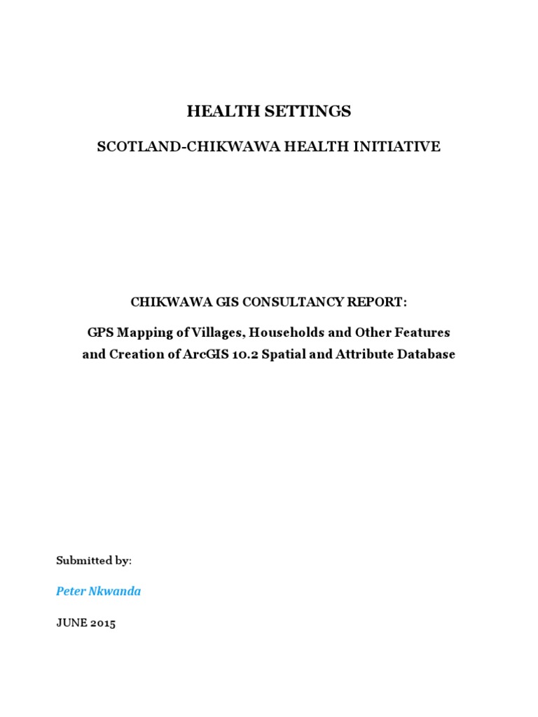 SCHI GIS Mapping Report | PDF | Geographic Information System | Arc Gis