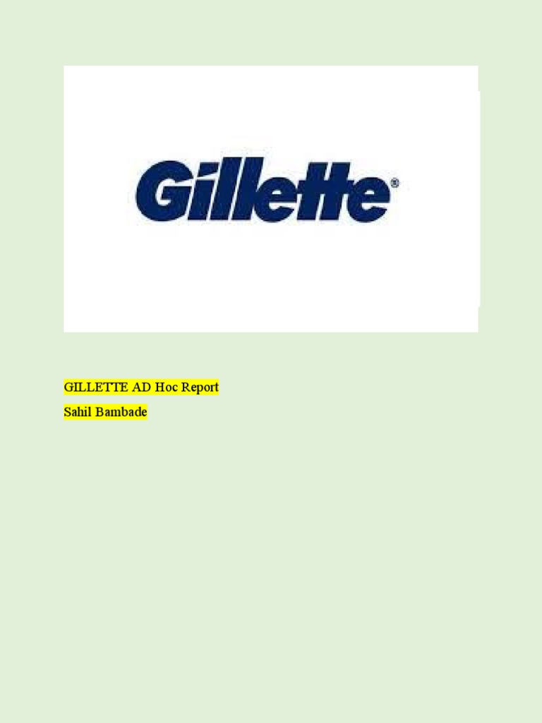 Gillette India: Growth and Innovations Report | PDF | Shaving | Razor