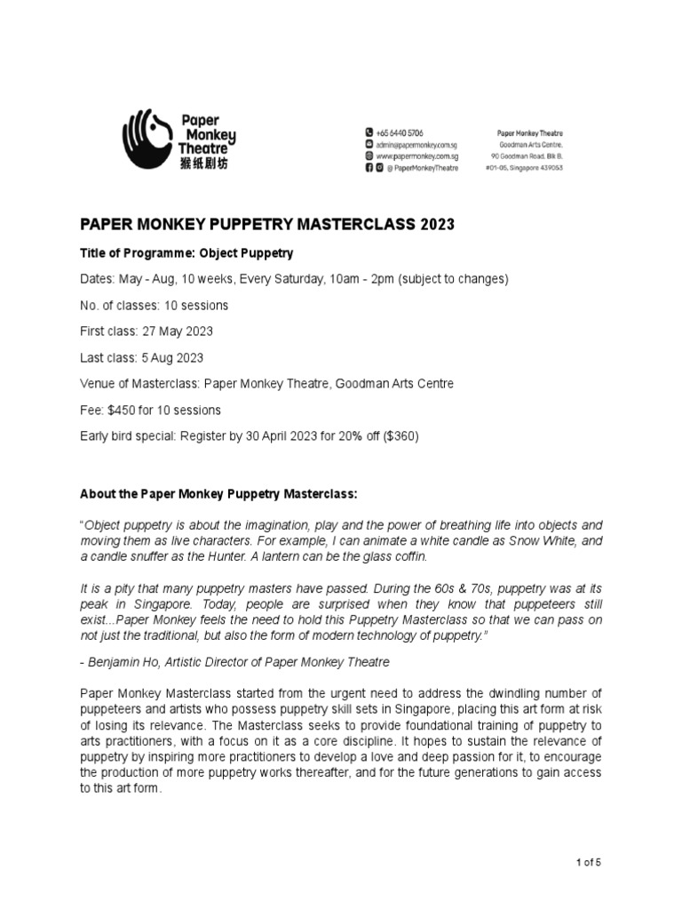 Masterclass 2023 Write-Up | PDF | Puppetry