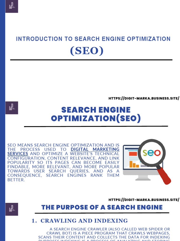 Introduction To Search Engine Optimization | PDF | Search Engine Optimization | Search Engine ...
