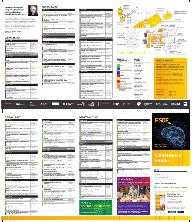 ESOF 2016 Manchester Event Guide | PDF | Science | Innovation