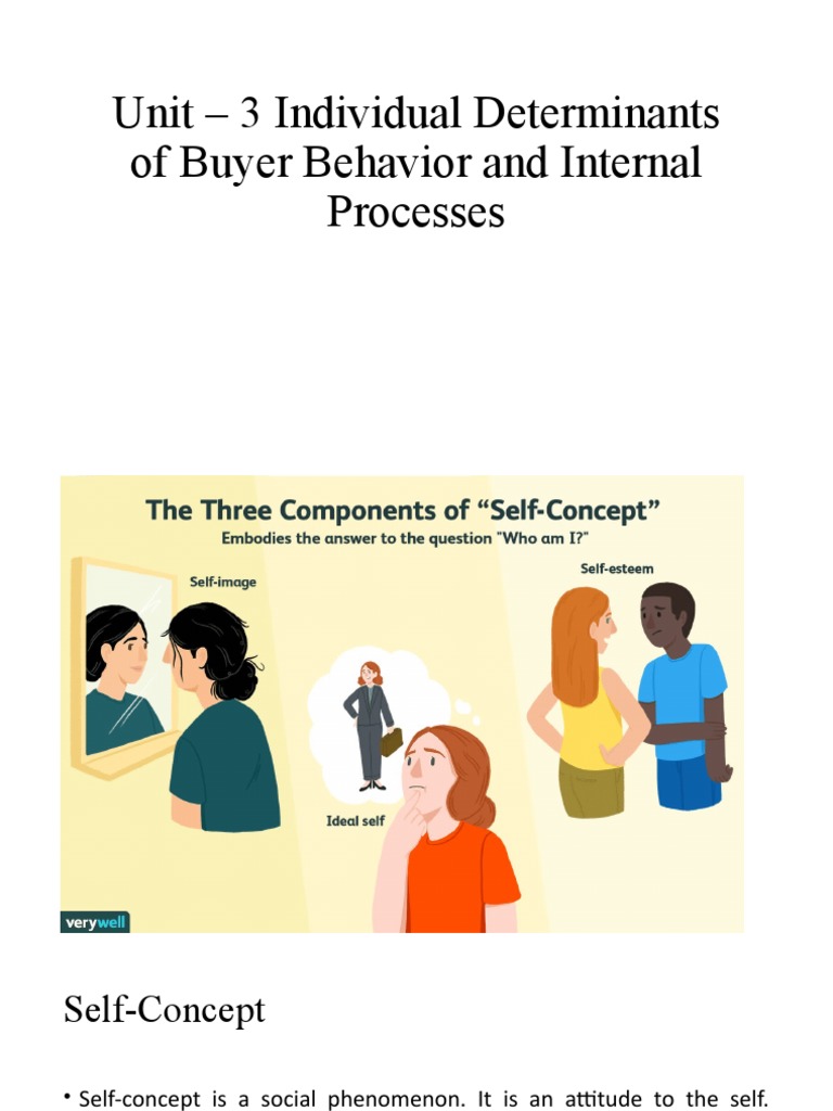 Unit - 3 Individual Determinants of Buyer Behavior | PDF | Self Concept | Consumer Behaviour