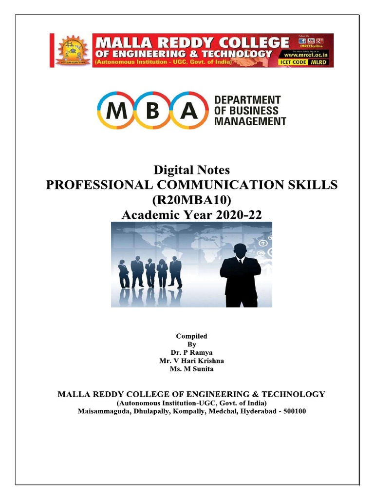 Professional Communication Notes | PDF
