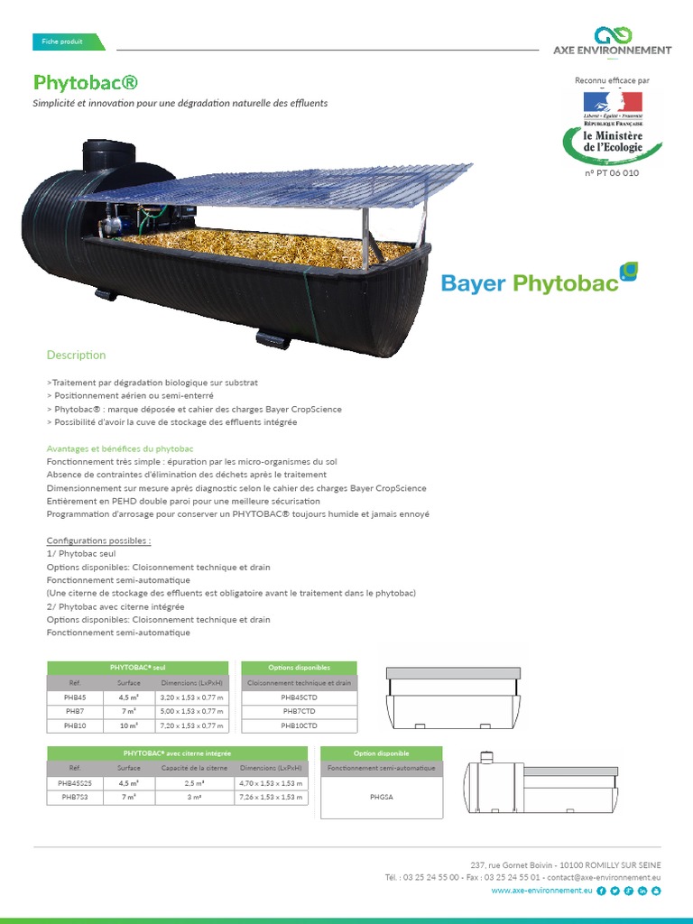 AMNG AXE-ENVIRONNEMENT PHB45 Phytobac®-5f7ebf39828e4 | PDF ...