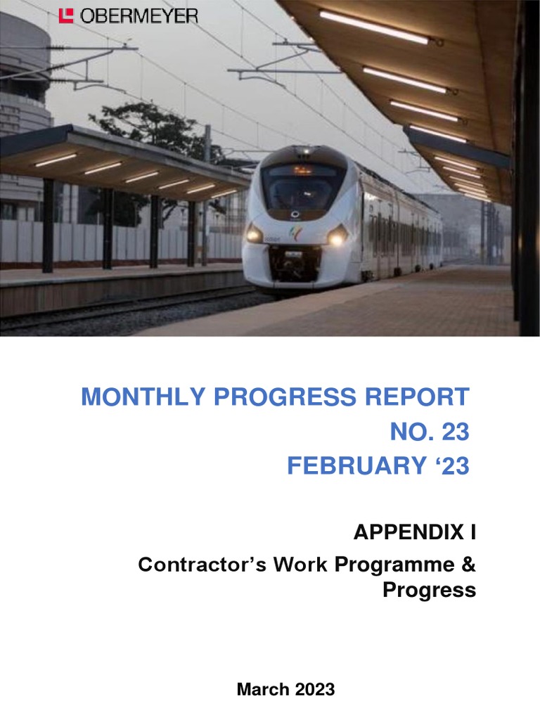 Appendix I - Contractor's Work Programme | PDF | Rail Infrastructure ...