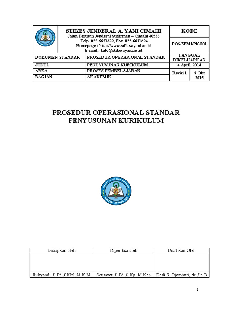 K6 - Sop Penyusunan Kurikulum | PDF