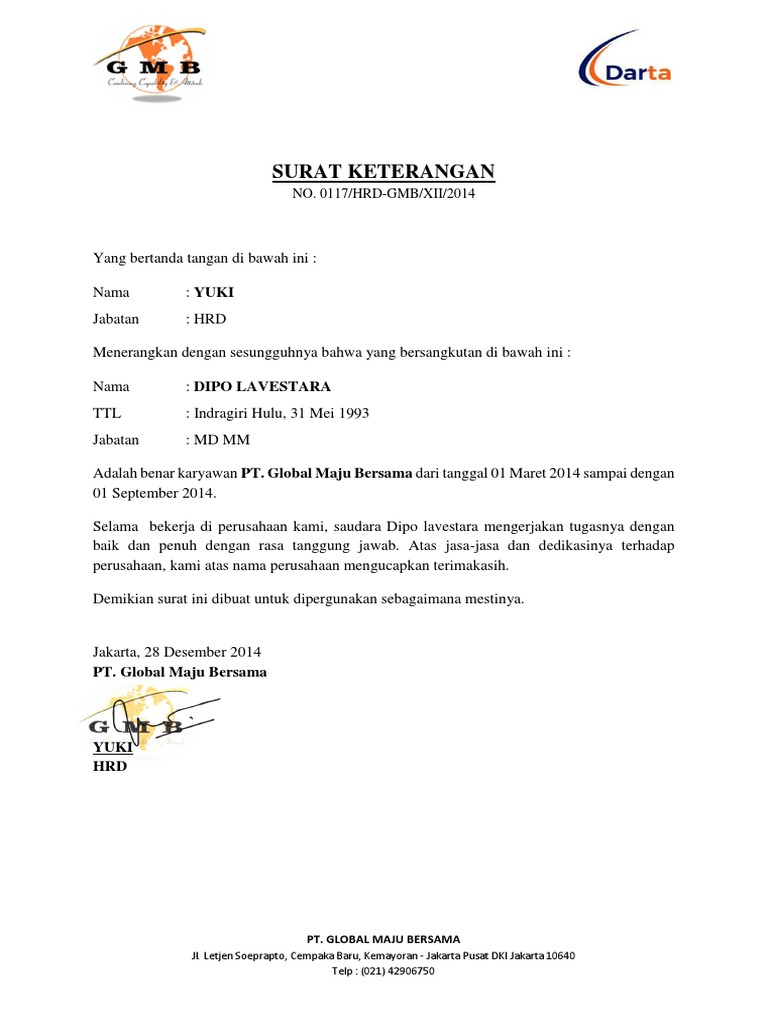 Paklaring Dipo Lavestara 5 | PDF | Bisnis
