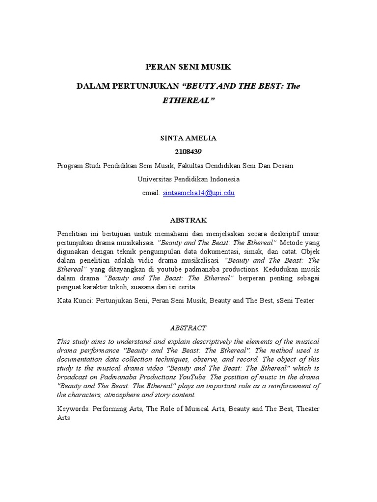 Peran Seni Teater (Kajian Seni) | PDF | Seni