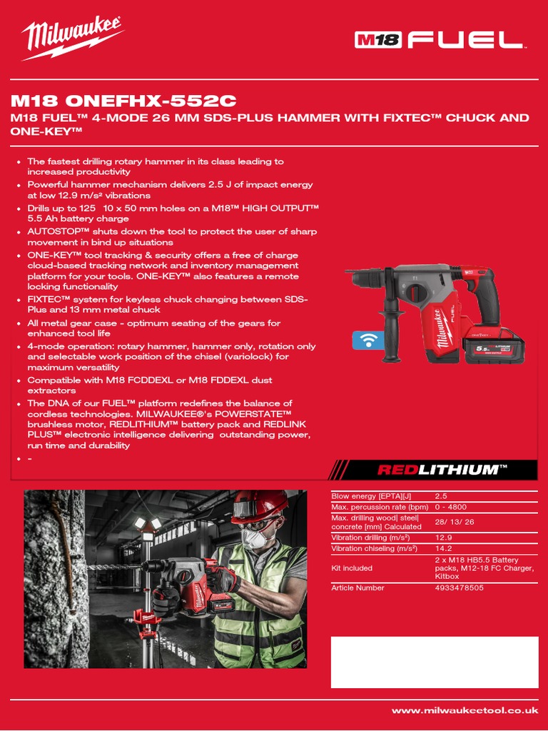 M18 Onefhx-552c | PDF