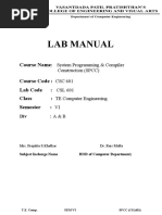 Lab Manual Laboratory Practice-I: (System Programming & Operating ...