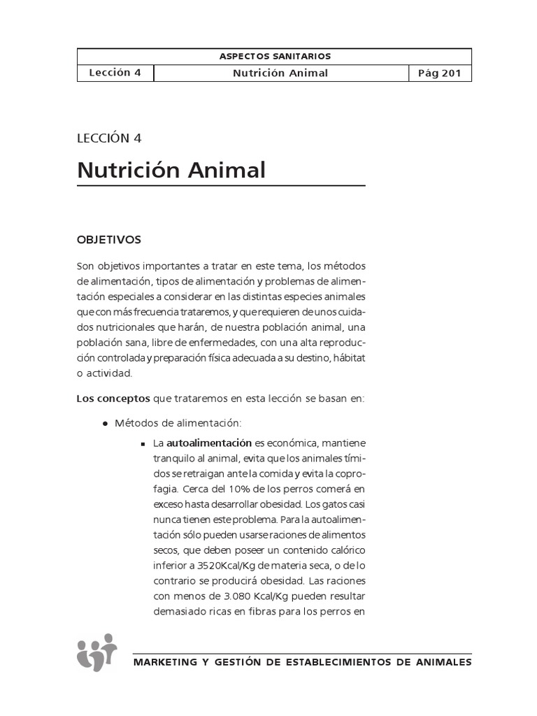 U4 - Nutricion Animal | PDF | Nutrición | Dieta y nutrición