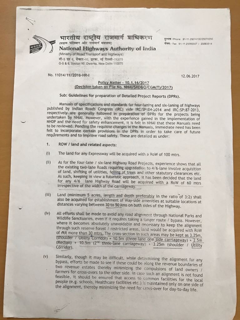 NHAI Circular120617 | PDF