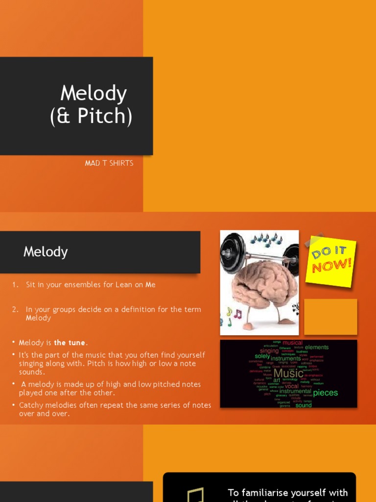 Melody (& Pitch) : Mad T Shirts | PDF | Scale (Music) | Melody