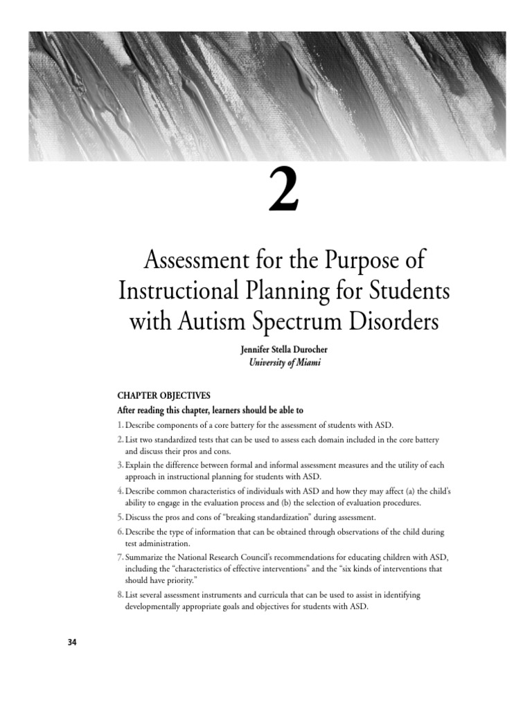 Assessment for Instructional Planning: Using Standardized and Informal Measures to Evaluate ...