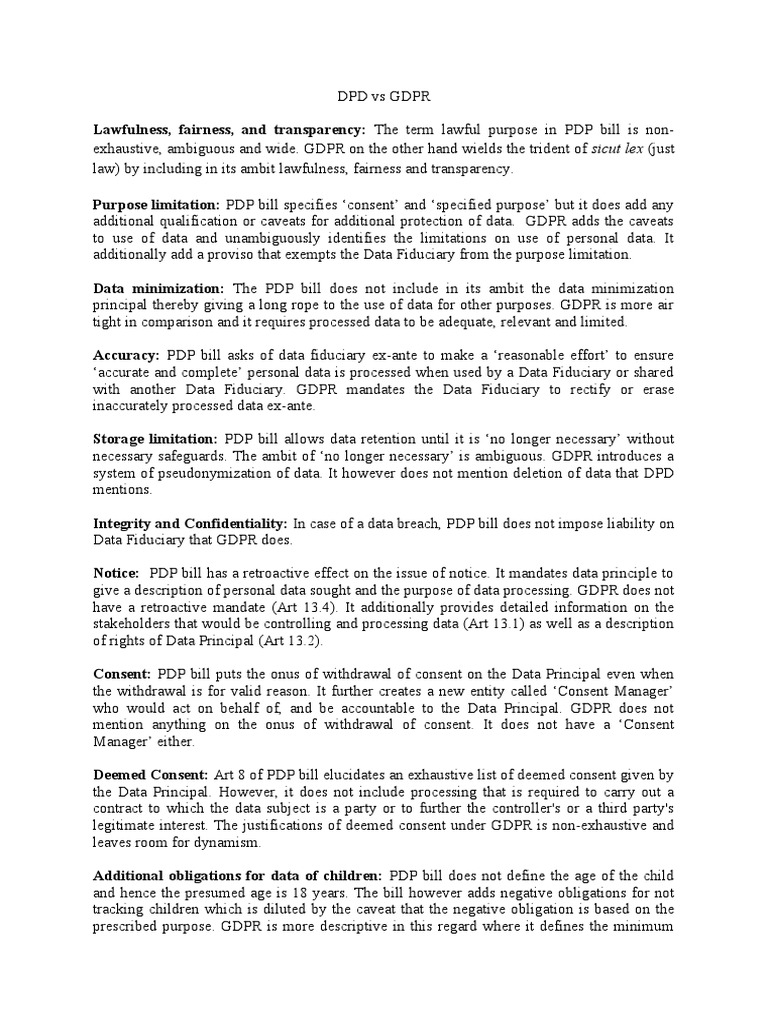 DPD Vs GDPR | PDF | Government | Justice