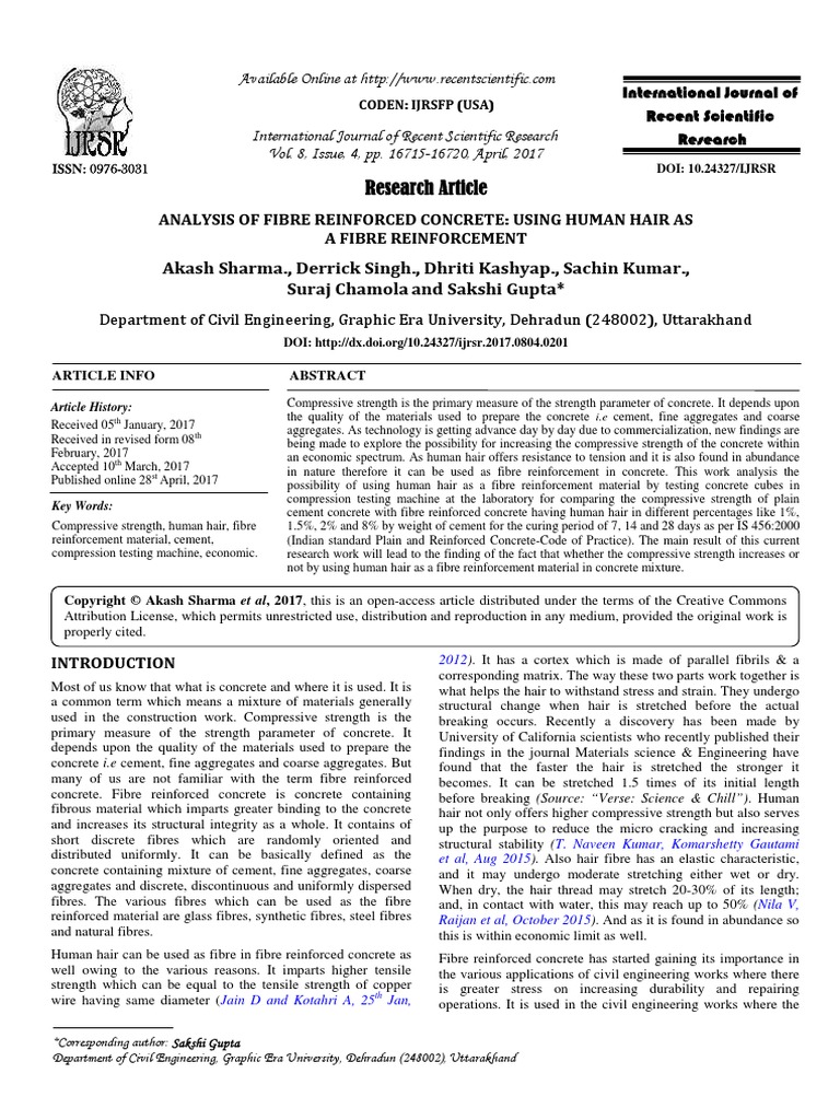 Research Article: Akash Sharma., Derrick Singh., Dhriti Kashyap ...
