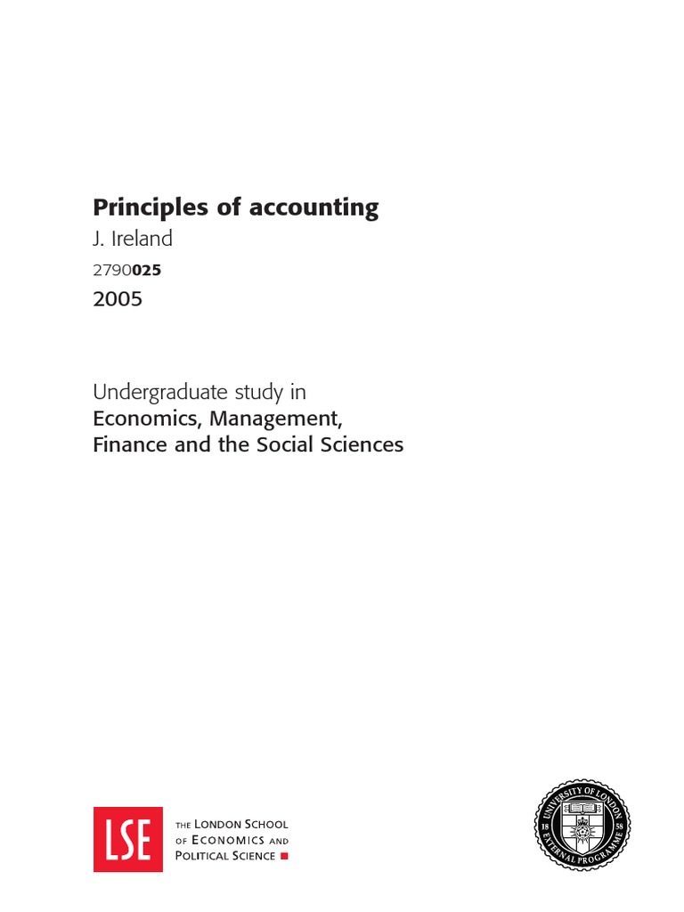 Principles of Accounting - J Ireland | PDF | Valuation (Finance ...