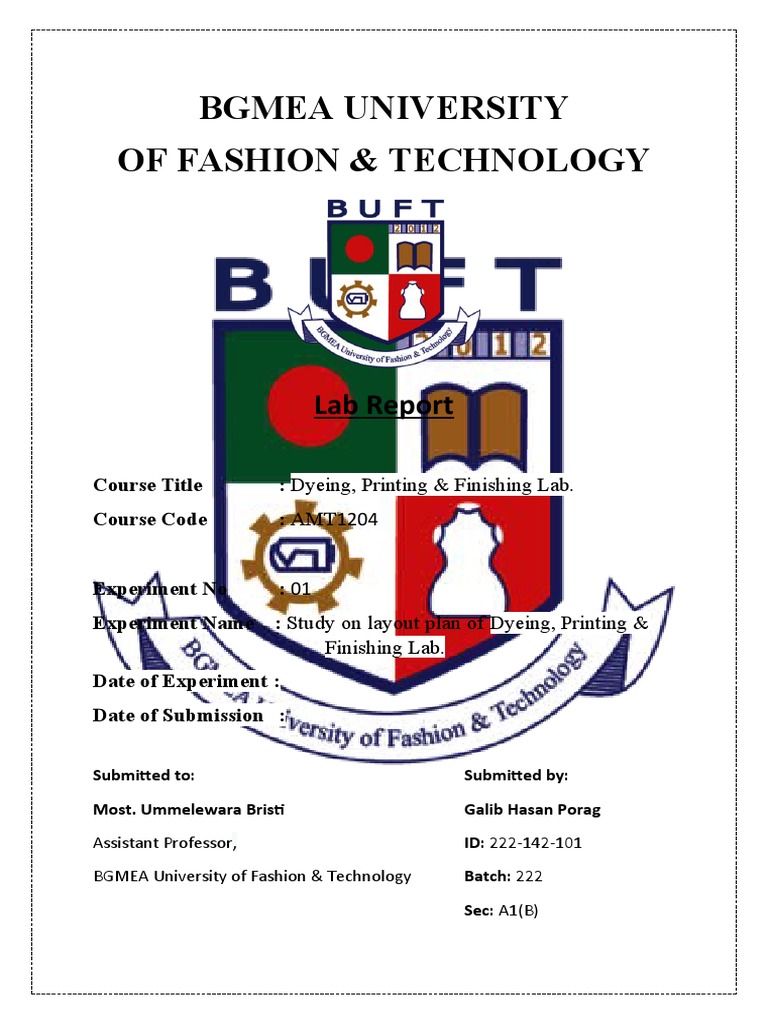 Lab Report Cover Page | PDF